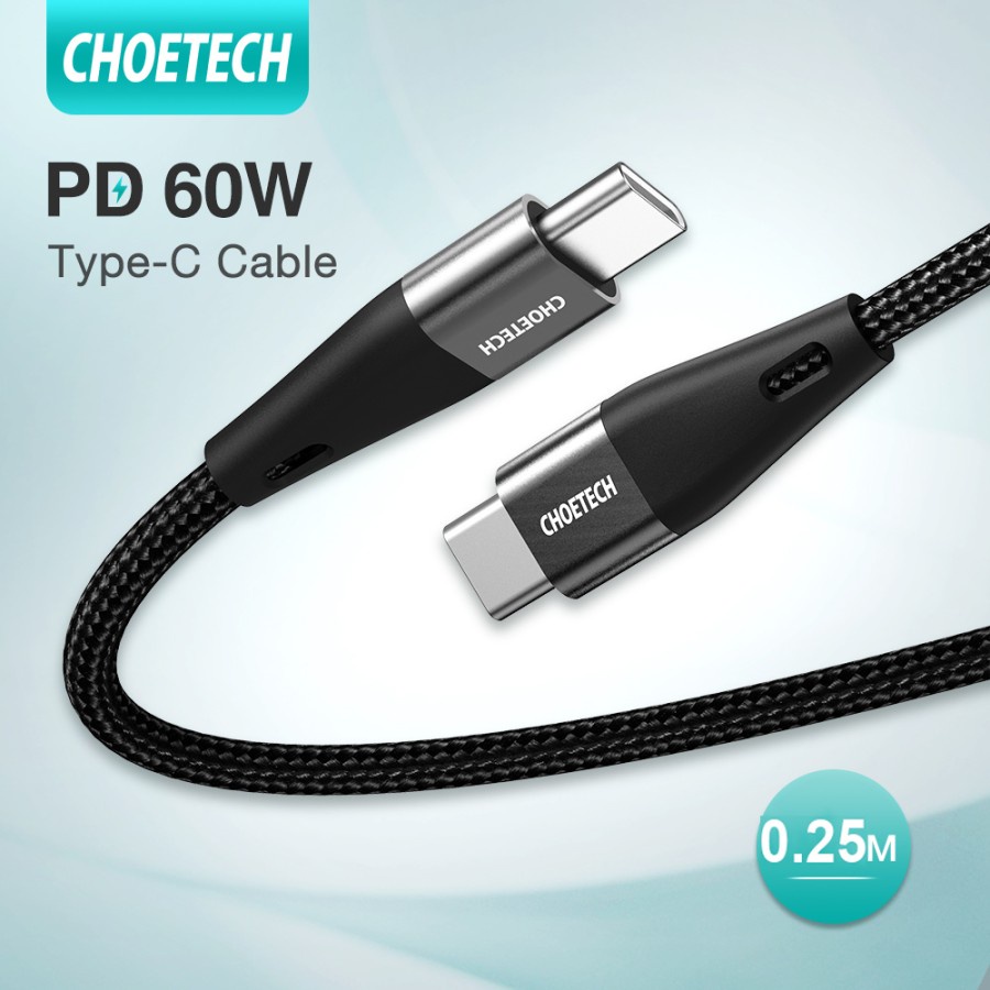 Jual Choetech XCC-1003 60W USB C to USB C Cable 1.20 M | Shopee Indonesia