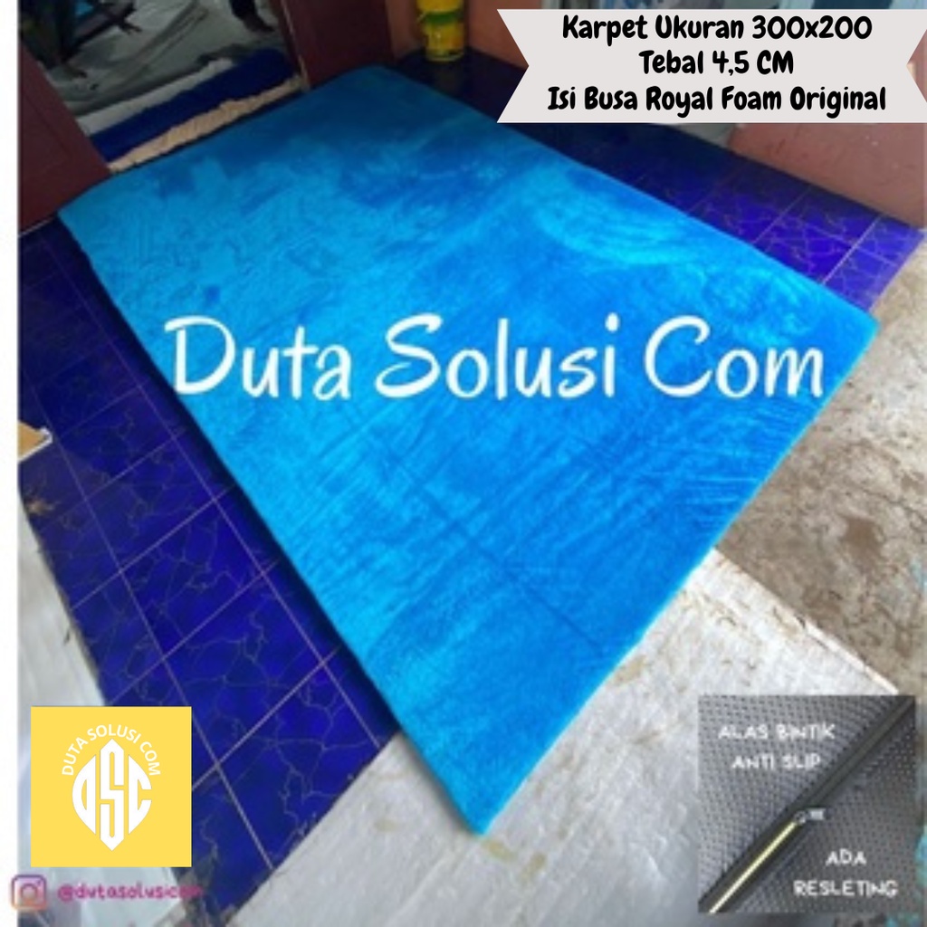 Jual Karpet Bulu Ukuran 300x200 Tebal 4,5 CM Anti Slip (ALAS BINTIK ...