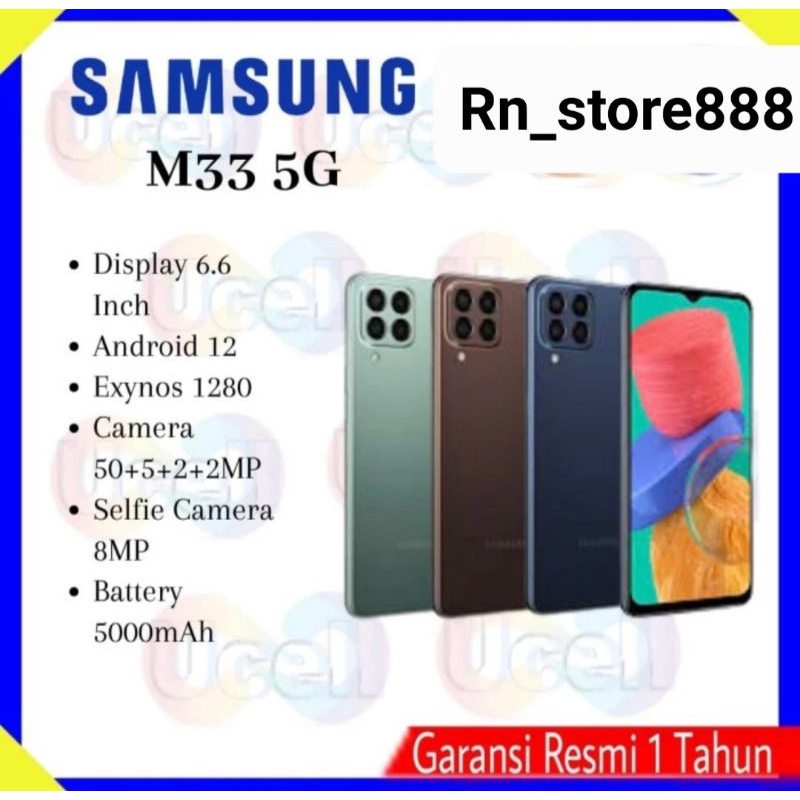Jual SAMSUNG M33 5G RAM 6/128GB GARANSI RESMI | Shopee Indonesia