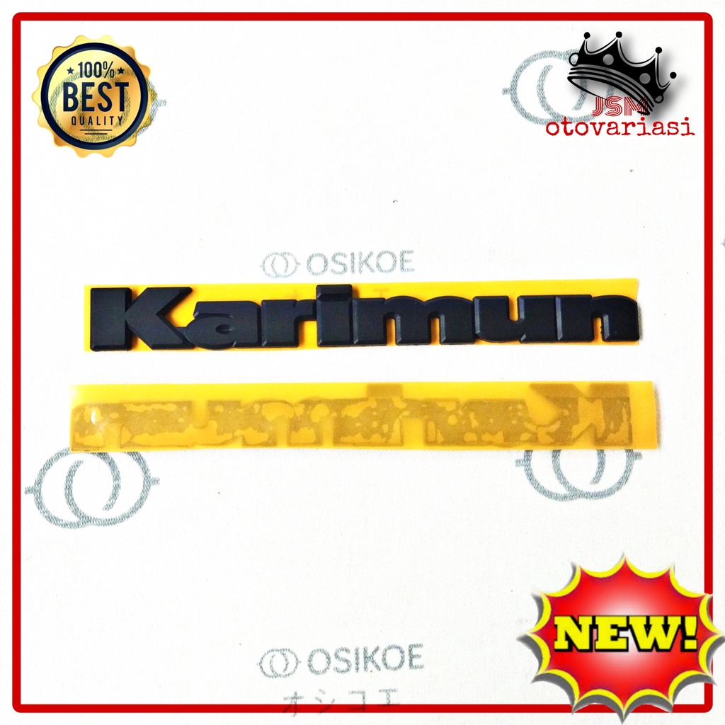 Jual Emblem KARIMUN Hitam Dop/ Emblem Suzuki Karimun Hitam Dop | Shopee ...