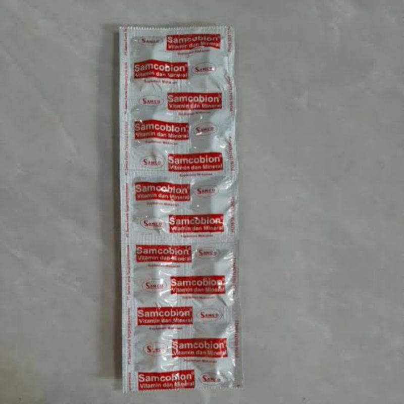 Jual Samcobion Multivitamin dan Mineral | Obat Anemia | Vitamin Ibu ...