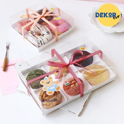Jual BOX MIKA DONAT box packaging kue box kue ulang tahun box hampers ...