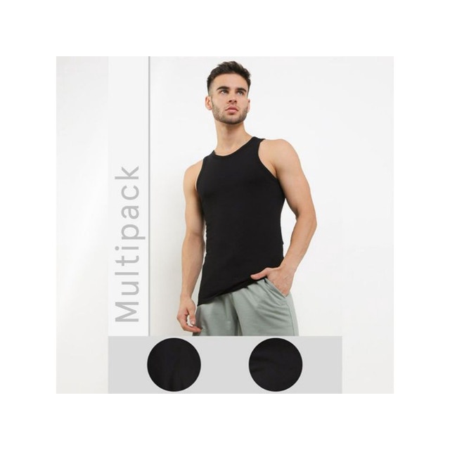 Jual Hush Puppies Tank Top Pria 2 Tank All Black | Shopee Indonesia