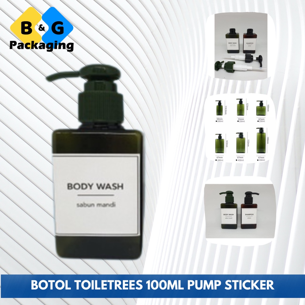 Jual BOTOL AESTHETIC 100ML CANTIK REFILL SABUN LOTION TRAVEL SIZE ...