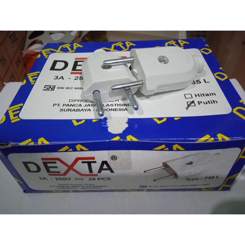 Jual Steker Colokan Listrik 1 Phase Fase DX-735L DEXTA | Shopee Indonesia