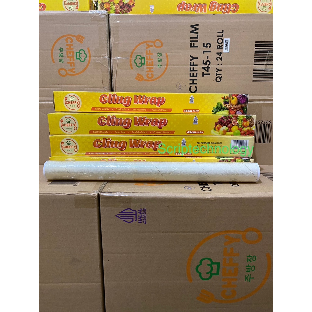 Jual Plastic Wrap Cheffy 30cm x 15m Refill Cling Wrap | Shopee Indonesia