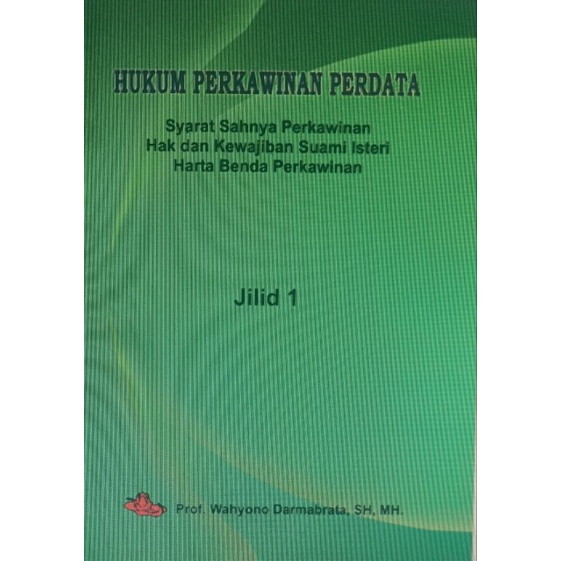 Jual Hukum Perkawinan Perdata Jilid Prof. Wahyono Darmabrata | Shopee Indonesia