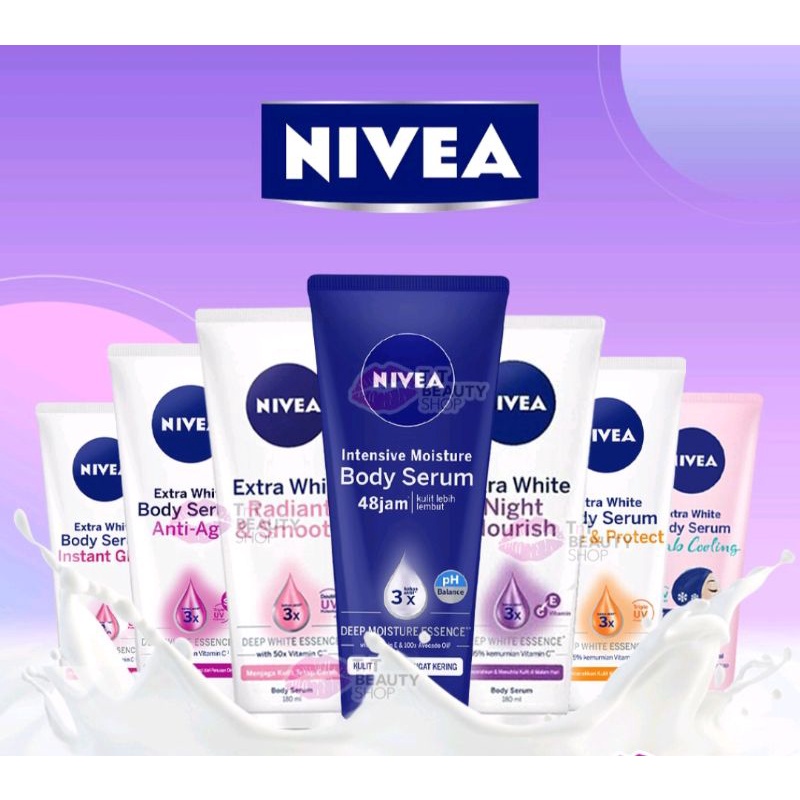 Jual Nivea Body Serum Extra White Night Care Protect Radiant