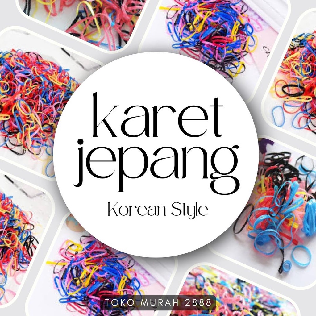 Jual FREE ZIPPER POUCH!!! Karet Jepang/Ikat Rambut/Karet Rambut Elastis ...