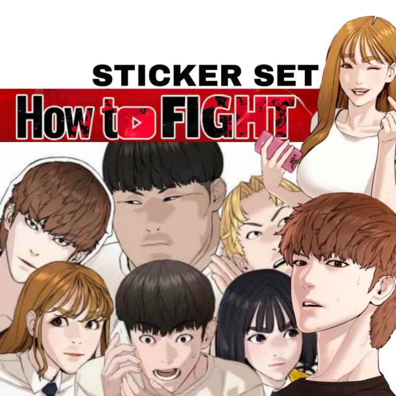 Jual Stiker How to Fight Webtoon Sticker Set | Shopee Indonesia