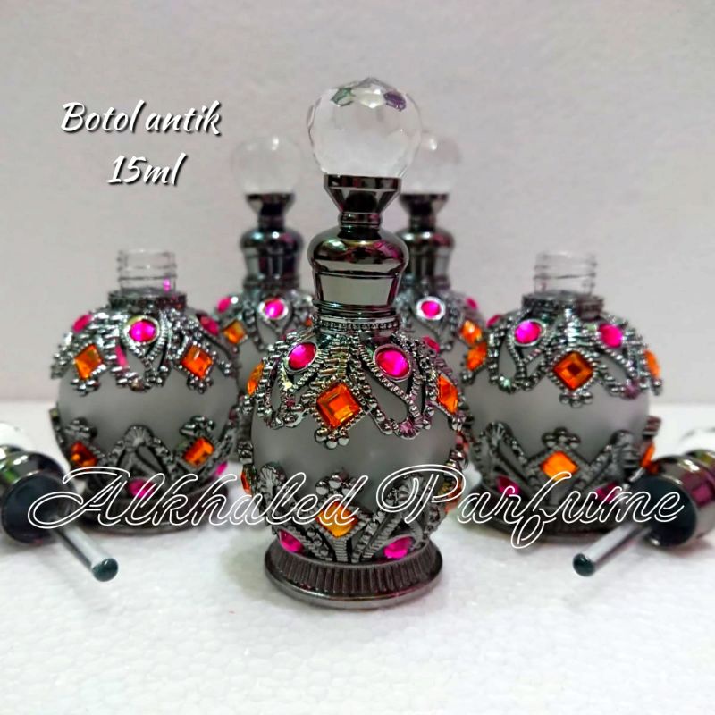 Jual Botol Antik Dan Mewah/ Botol parfum Antik Elegan Arab saudi Warna ...