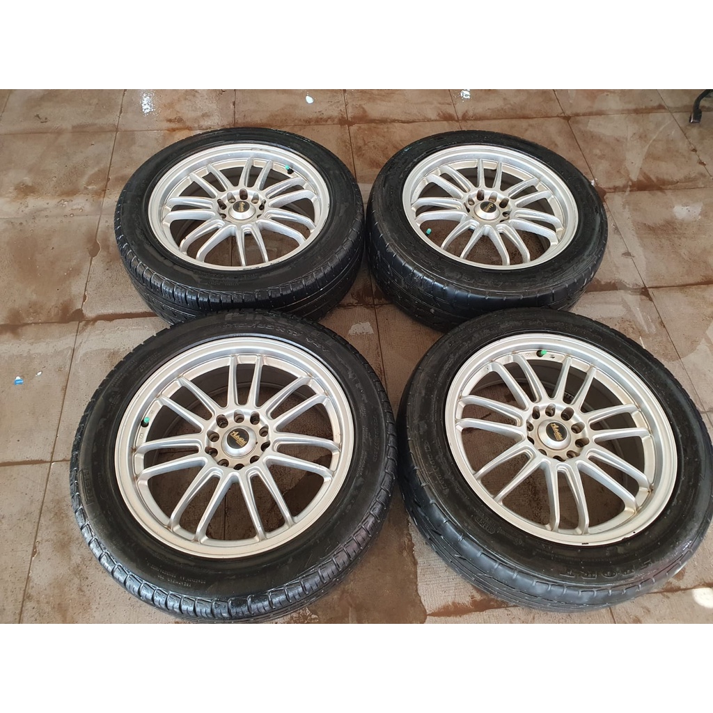 Jual Velg Bekas Murah Racing Advanti R17 Lebar 7 inch Lubang 5 x 100 dan 5 x 114,3 Silver Harga ...