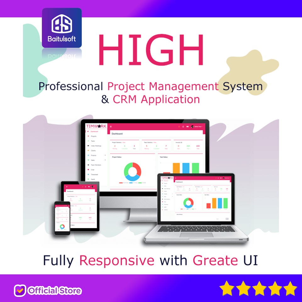 Jual SOURCE CODE APLIKASI HIGH - PROJECT MANAGEMENT SYSTEM | Shopee ...