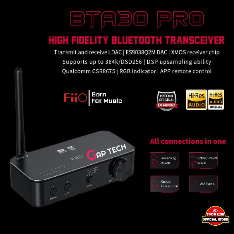 Jual Fiio BTA30 Pro / BTA 30 Pro / BTA 30Pro High Fidelity Bluetooth ...