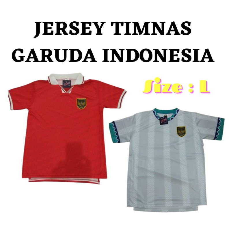Jual JERSEY TIMNAS GARUDA INDONESIA SIZE L | Shopee Indonesia
