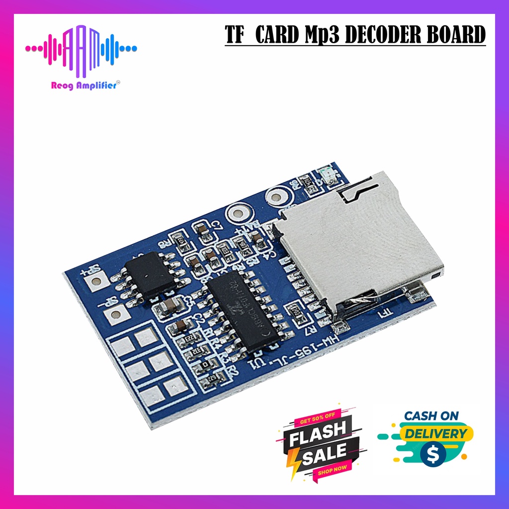 Jual Modul TF Card MP3 Decoder Board Plus Mono 2W Amplifier | Shopee ...