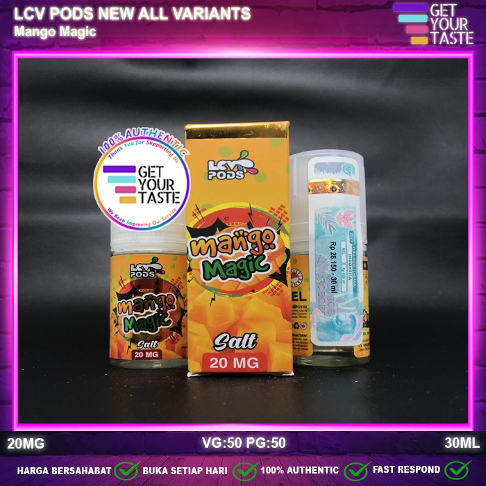 Jual Liquid LCV Pods 30ML Salt Nic by LCV Juice - Pod Friendly ...