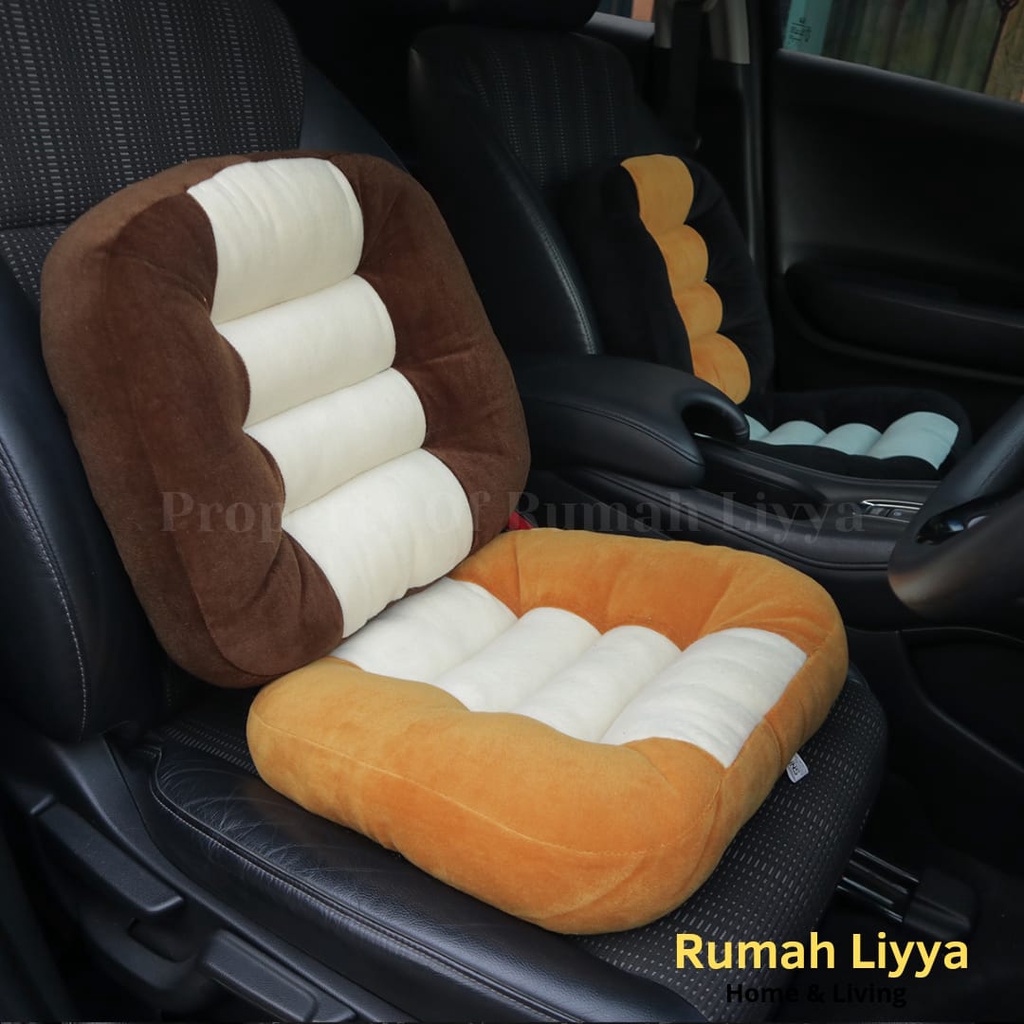 Jual Kinarahome Bantal Alas Duduk Mobil Tebal Empuk Premium Black Gold ...