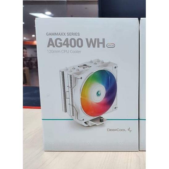 Jual FAN PROCESSOR DEEPCOOL AG400 WHITE ARGB 12CM With LGA1700 | Shopee ...