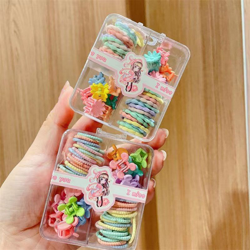 Jual Karet rambut korea set jepitan rambut acrylic box | Shopee Indonesia