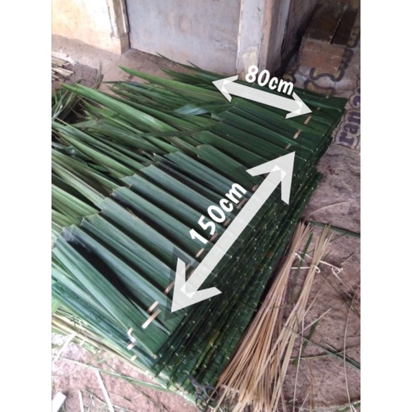Jual Atap kirai / Atap rumbia / Atap daun nipah (150x80cm) | Shopee ...