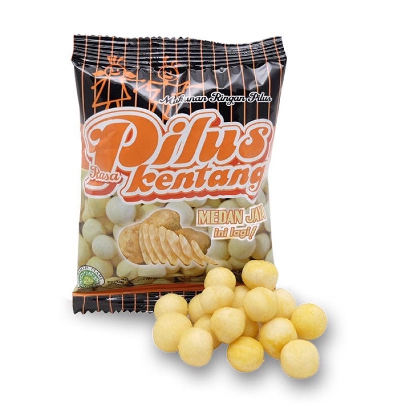 Jual Pilus Kentang Rasa Ayam Medan Jaya 1pack isi 20pcs | Shopee Indonesia