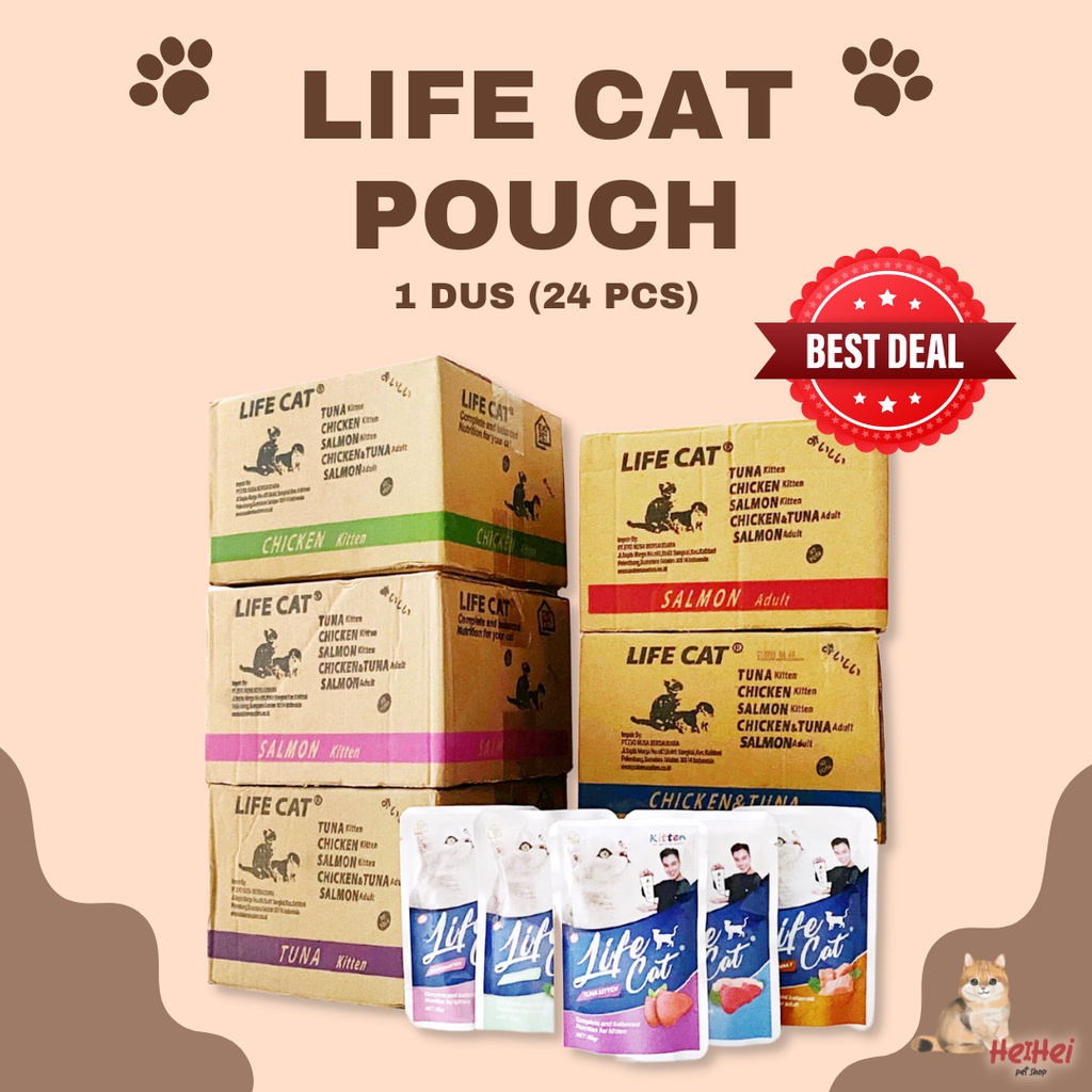 Jual Grosir Life Cat Pouch 85 gr 1 Pack (24 Pcs) - Makanan Kucing ...