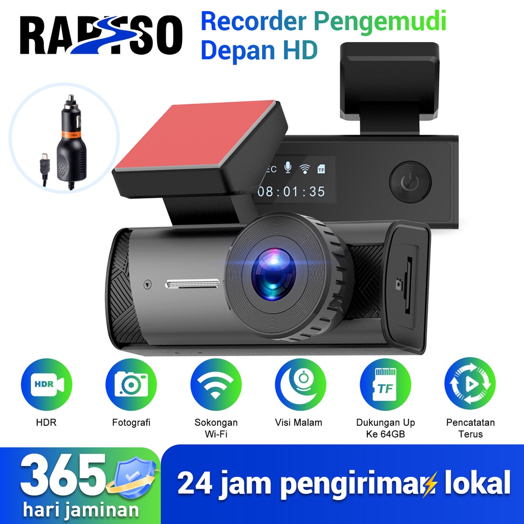 Jual ESSGOO Q12 Kamera Mobil Depan DVR RECORDER Full HD 720P 1.09" Car ...