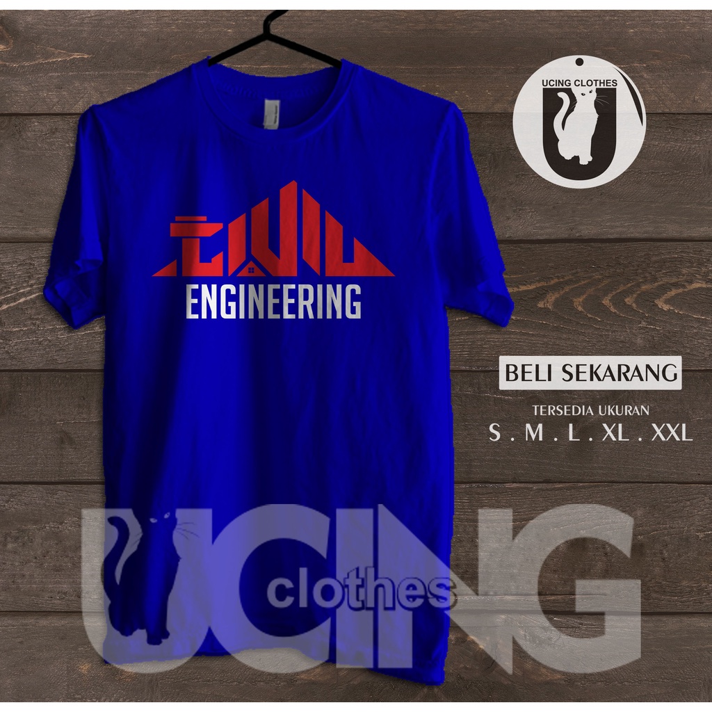 Jual Kaos Baju Civil Engineering Teknik Sipil Kaos Distro | Shopee ...