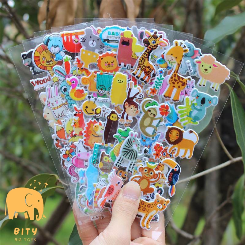 Jual Stiker Timbul / Stiker Anak 3D/ Stiker Karakter / Stiker Mainan ...