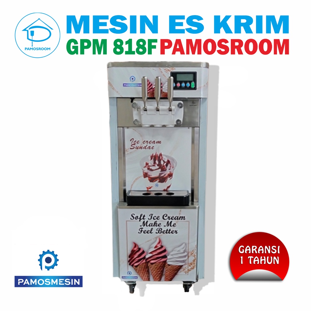 Jual Pamosroom Mesin Es Krim Ice Cream Machine Es Cream GPM 818F 3 ...