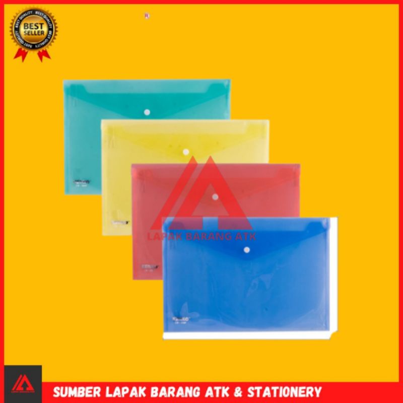 Jual Map Kancing Plastik / Map tempat Dokumen 1 Pak Original ...