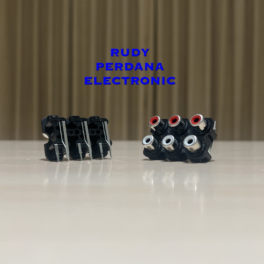 Jual Socket Soket Rca Female 6 Pin Lubang Pcb Dip Tancap Bell Shopee