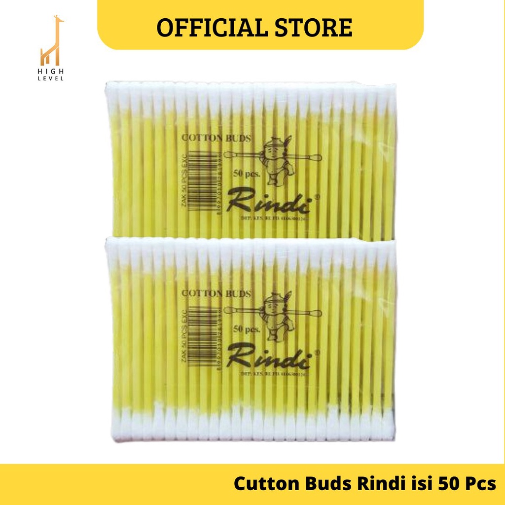 Jual Cutton Buds Korek Kuping Rindi isi 50 Pcs | Shopee Indonesia