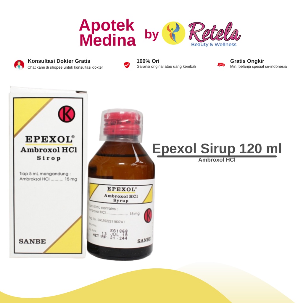 Jual EPEXOL 15MG SYRUP 120ML | Shopee Indonesia