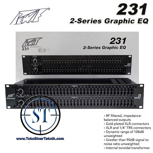 Jual Graphic Equalizer EQ 231 Dual Channel 31 Band 2-series ( 31 Channel ) 2x31 Ekualiser ...