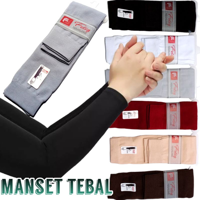 Jual MANSET TANGAN TEBAL BERKUALITAS/HANDSOCK LENGAN/MANSET BAHAN NYLON ...