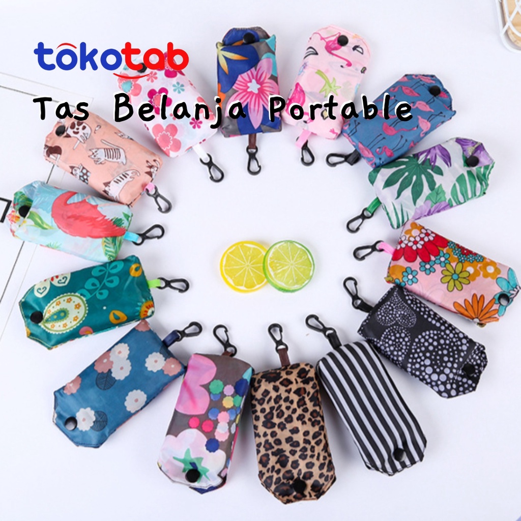 Jual Tokotab - Tas Belanja Polyester Kain Tas Lipat Tas Belanja Lipat ...
