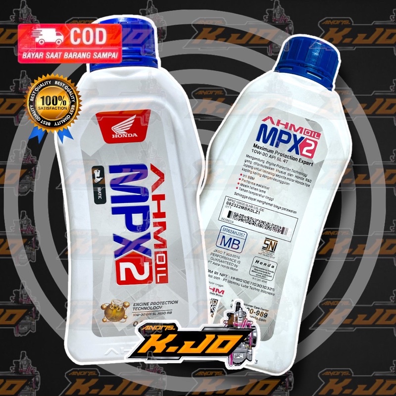 Jual AHM OIL MPX2 MATIC 10w 30 SL Oli Mesin MPX 2 OLI MPX 2 OLI MOTOR ...
