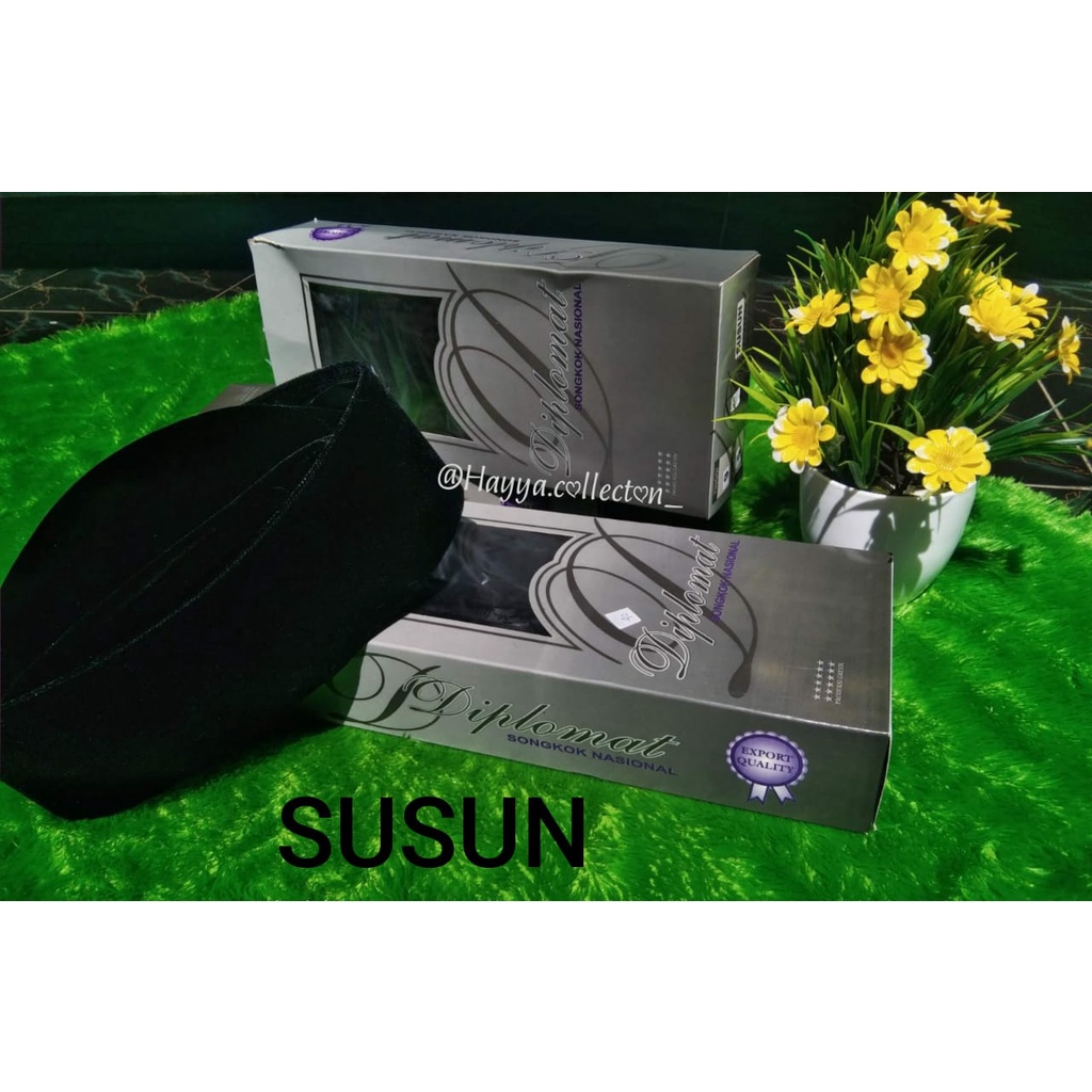 Jual KOPYAH DIPLOMAT / SUSUN dan NON SUSUN / KOPYAH HITAM / KOPYAH ...