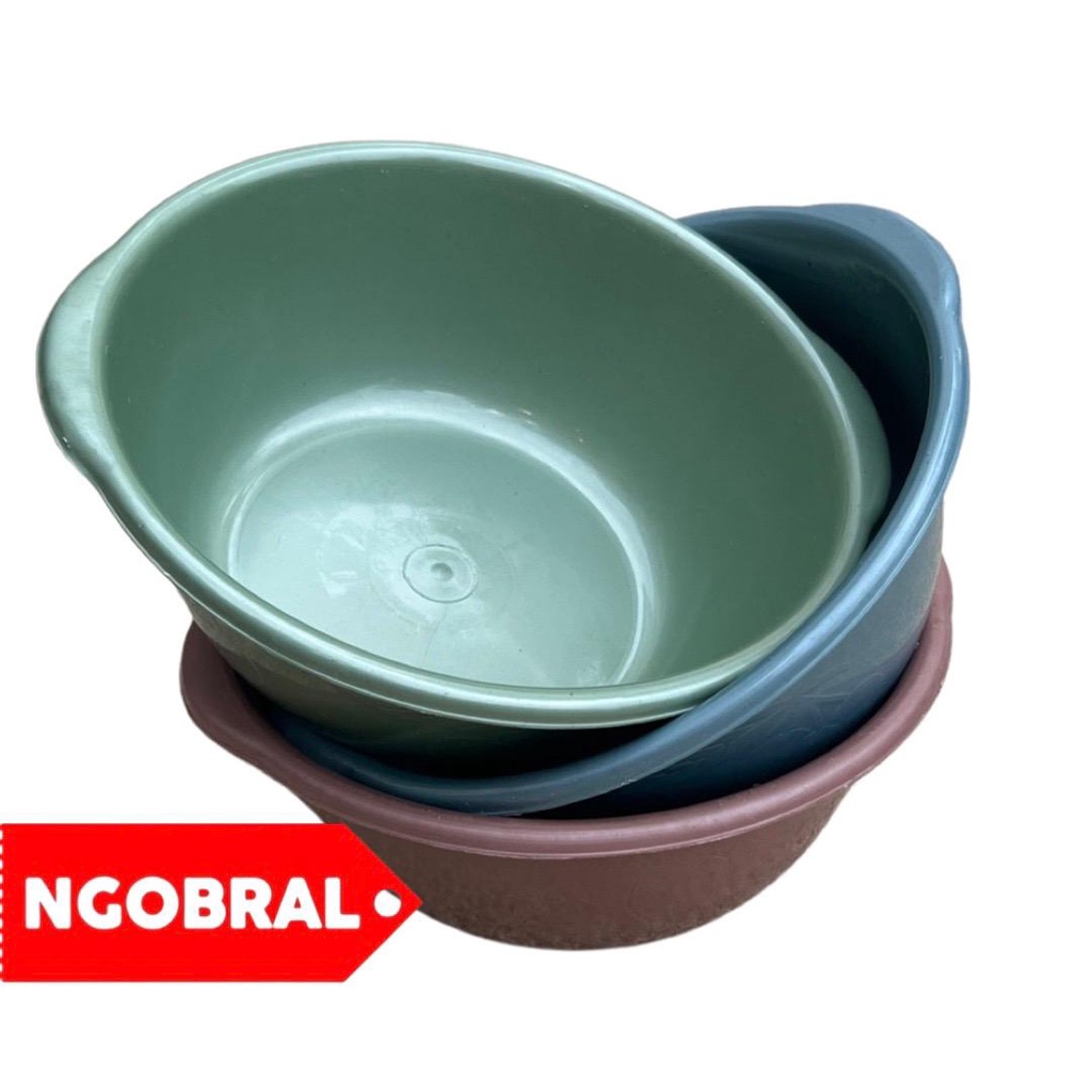 Jual Baskom kuping plastik murah / baskom cuci sayur / baskom cuci buah ...