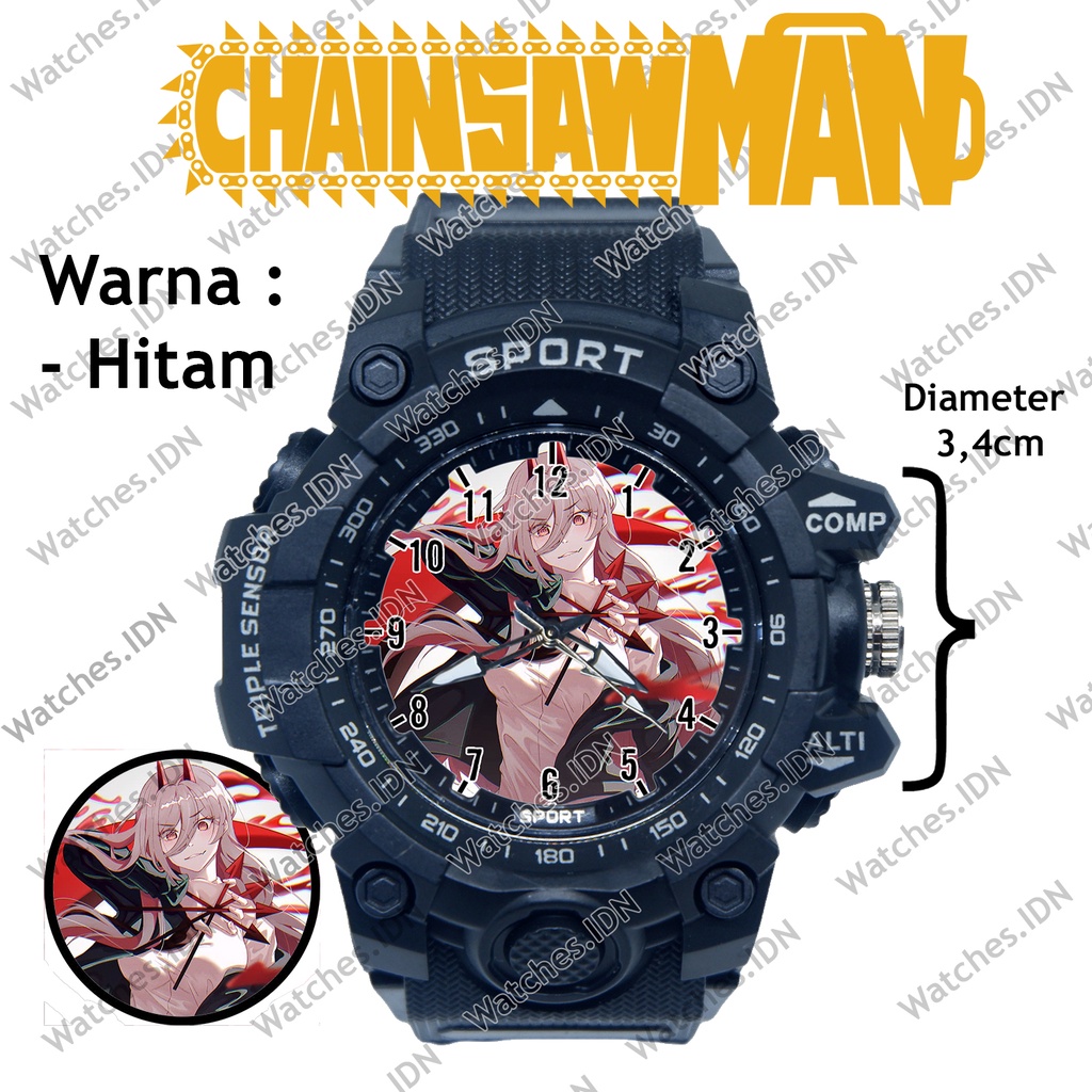 Jual Jam Tangan Anak Laki Laki Anime Chainsaw Man Power Anti Air ...