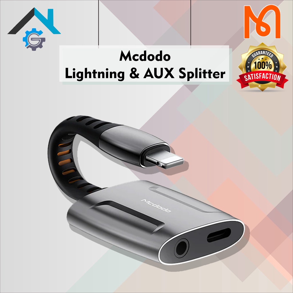 Jual MCDODO CA-6340 Adapter Splitter Iphone 2 in 1 Lightning & 3.5MM ...