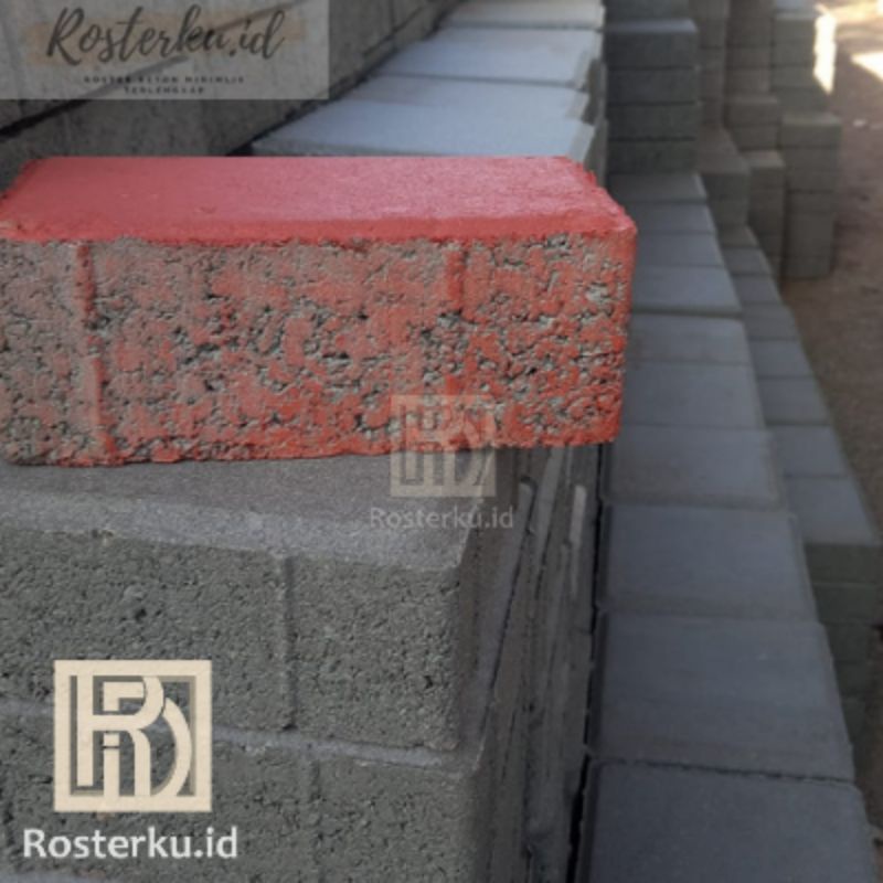 Jual paving block bata press hidrolik merah K-300 | Shopee Indonesia
