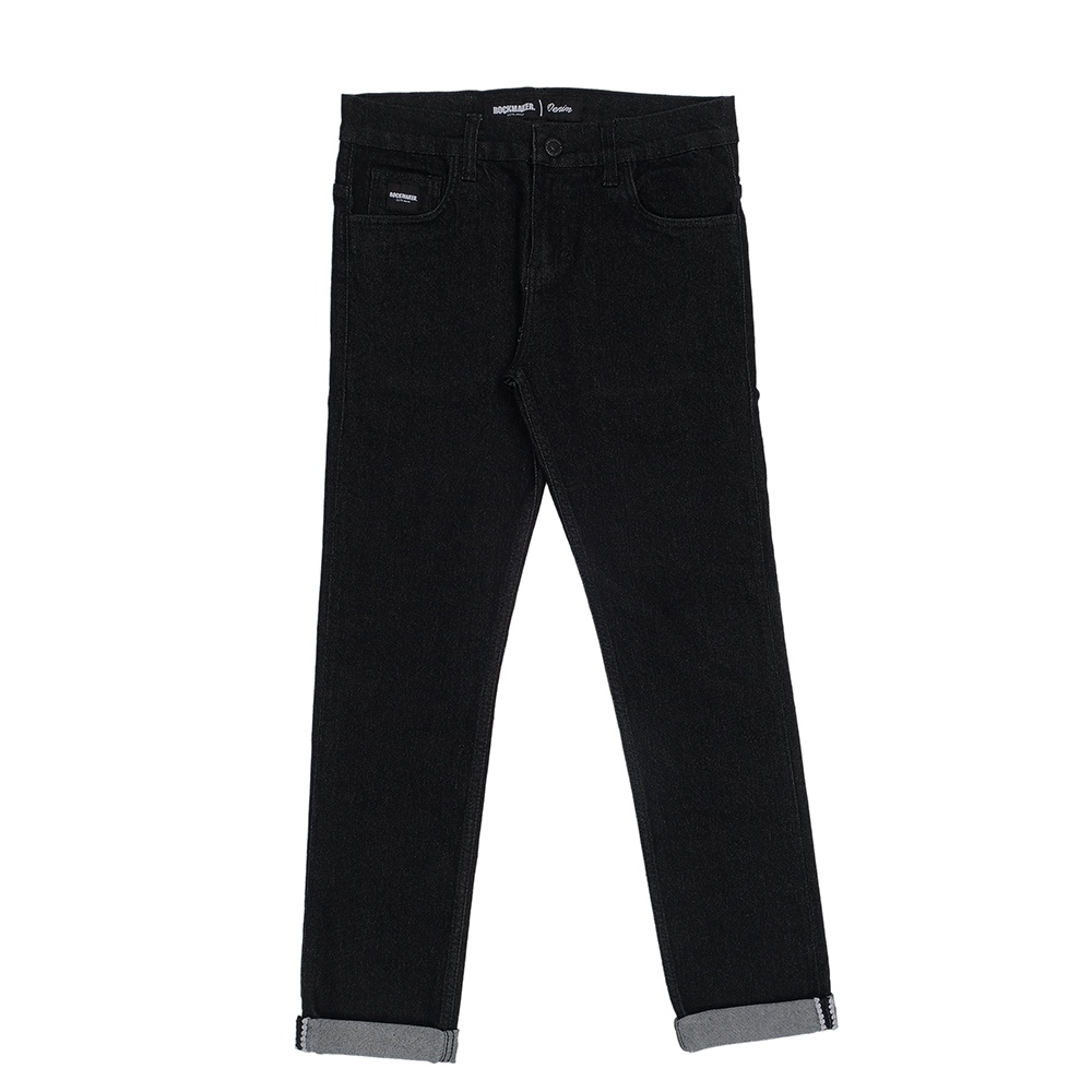 Jual ROCKMAKER CELANA DENIM SLIM FIT SELVEDGE ACCENT Z BLACK | Shopee ...