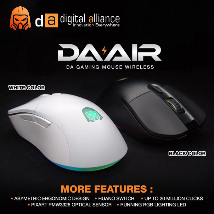 Jual DIGITAL ALLIANCE DA Air Wireless Gaming Mouse | Shopee Indonesia