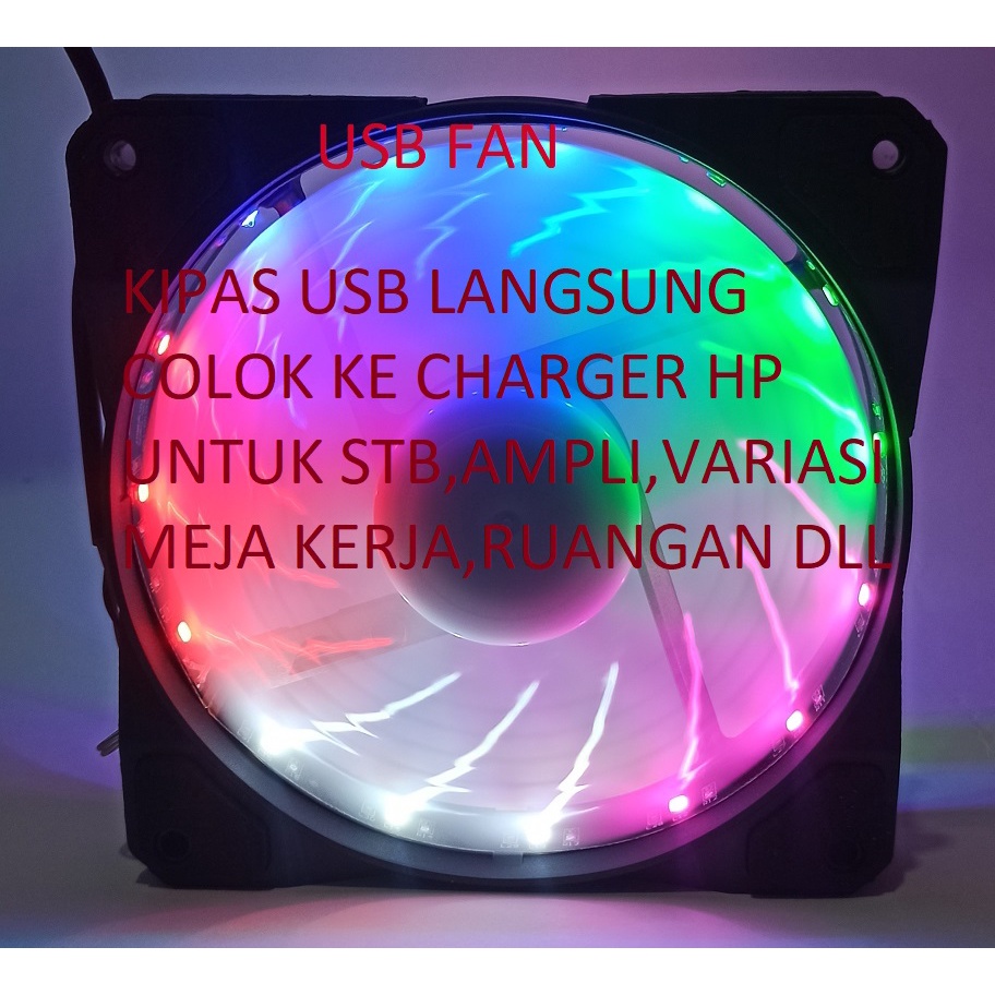Jual Kipas usb/Fan/pendingin/Fan casing 12cm STB,ampli,dan lain-lain ...