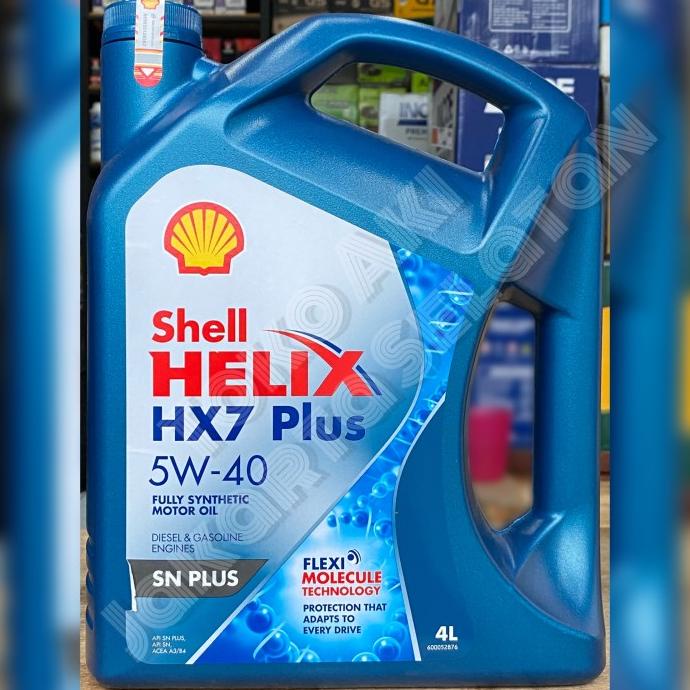 Jual Oli Shell Helix Hx7 Plus Sae 5W40 4 Liter Original 100% With ...