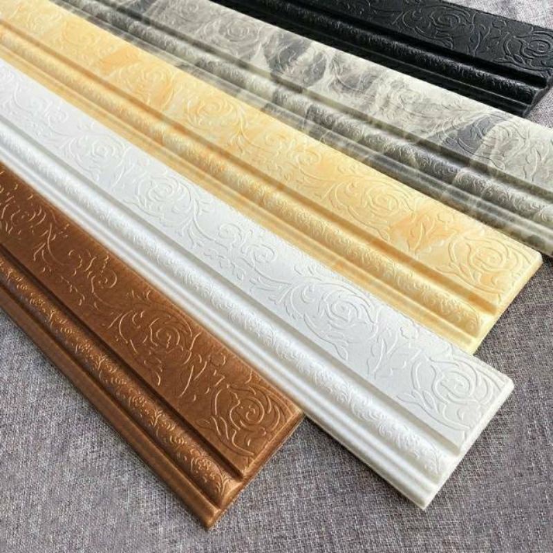 Jual Wall Border List Foam 3D 8mm Wallpaper Tebal List Dinding Border ...