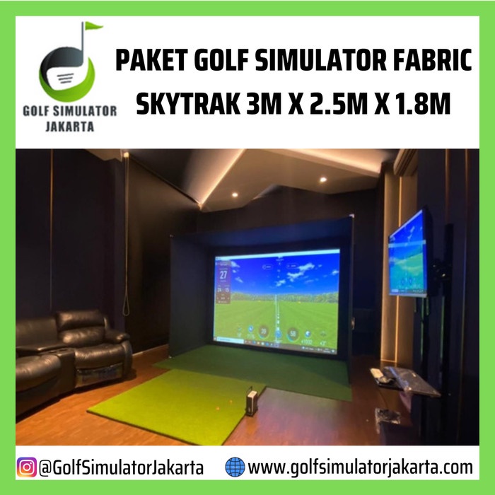 Jual Stick Paket Skytrak Premium Golf Simulator Studio (Size 3M X 2.5M X 1.5M) | Shopee Indonesia